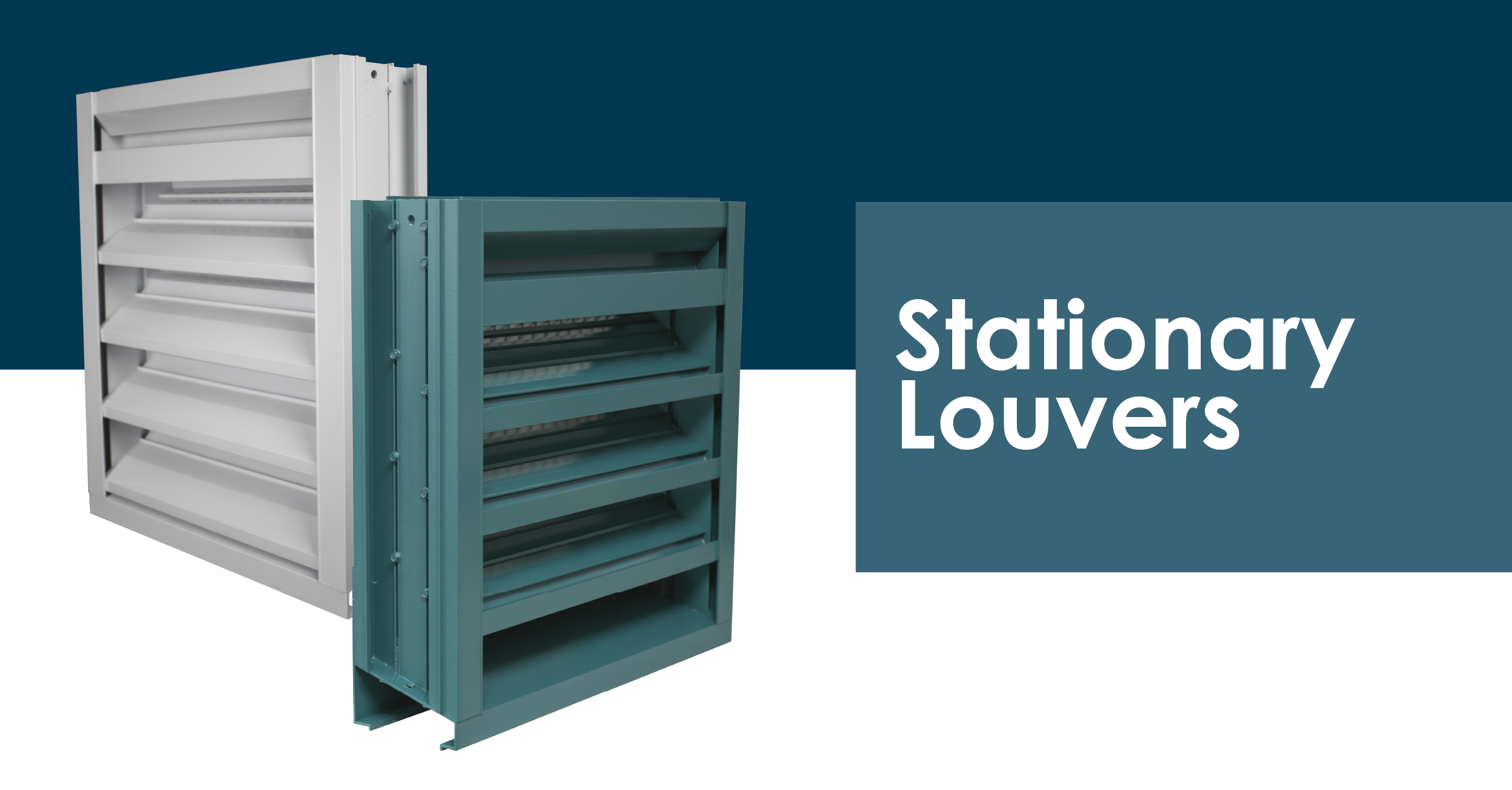 Stationary Louvers for Louver Design from Airline Louvers